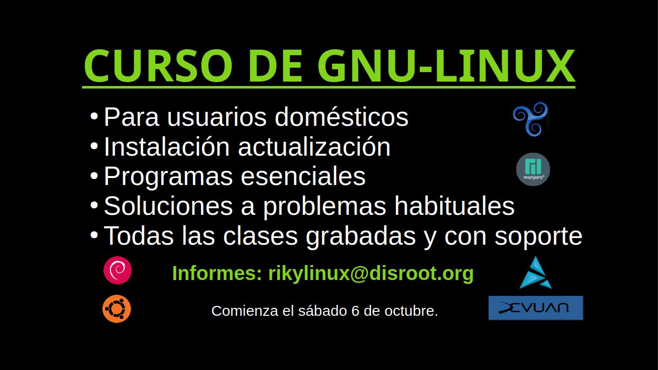 Curso Gnulinux para Novatos o usuarios domésticos. | Gnuxero